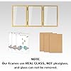 Amazon.com - 3 Picture Frame 5x7 Golden Triple Hinged MDF Wood with ...