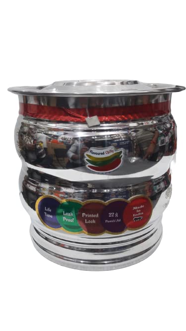 Rampa Stainless Steel Matka Tanki With Cover Plate mini Steel Aata ...