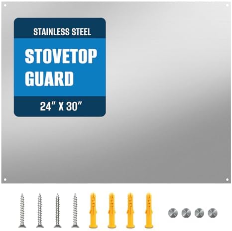 24" By 30" Stainless Steel Stove Backsplash, Reversible Ultra Flat ...