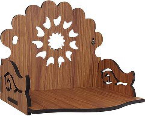 EWA Wooden Mandir for Home Puja Ghar Small Temple Stand Wall Hanging ...