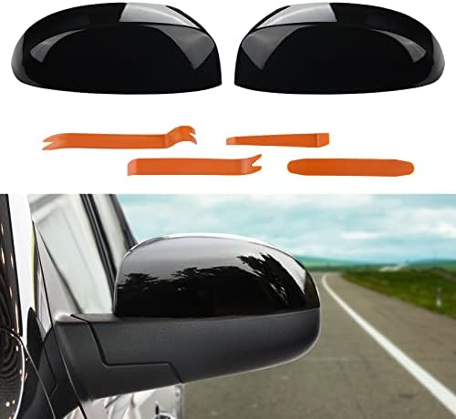 Amazon.com: HECASA Pair Chrome Mirror Half Caps Compatible with 2007 ...