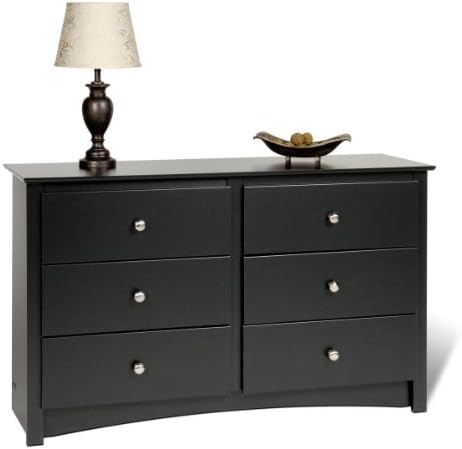 Prepac BDC-3345-K Sonoma 5- Drawer Chest, Black & BDC-2354-K Sonoma ...