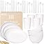 Amazon.com | Wheat Straw Dinnerware Sets (28 pcs) | Unbreakable ...