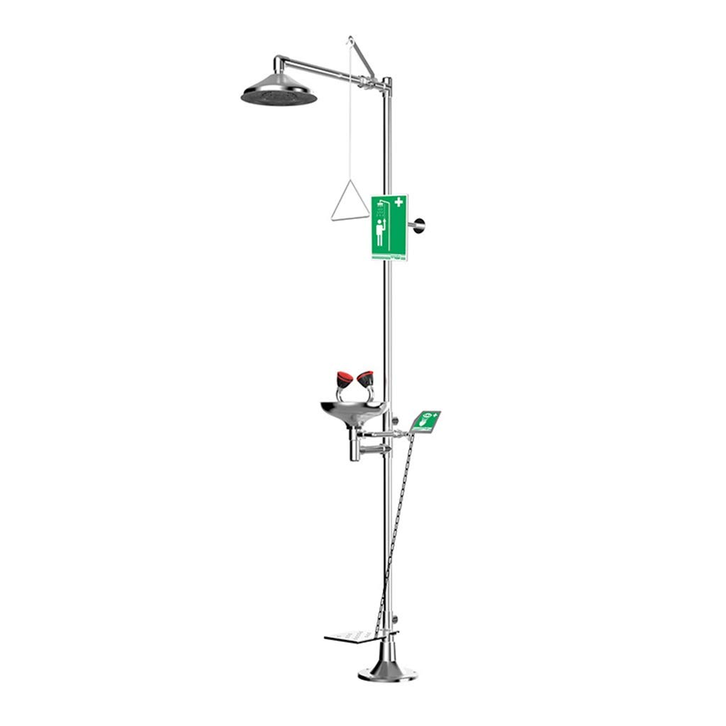Buy BBGS Combination Eyewash Station, ABS Coating Emergency Shower Eye ...