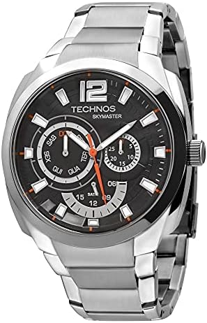 Relógio Technos Masculino Skymaster Prata - 6P27DW/1P | Amazon.com.br