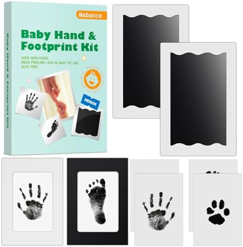 Amazon.com : 2 Pack Inkless Hand and Footprint Kit Ink Pad for Baby ...