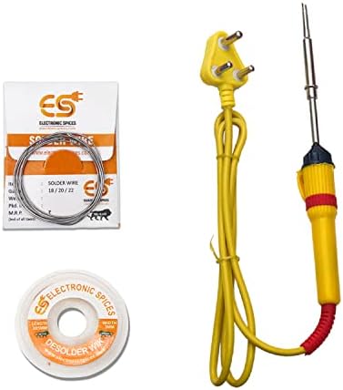 Electronic Spices 3 in 1 Combo of 25 Watt Soldering Iron, Soldering ...