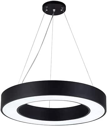 Studio Ring LED Pendant Light, Circle Acrylic Chandelier Simple Modern ...