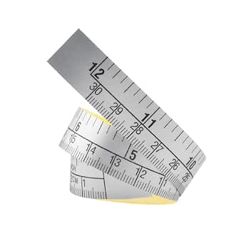 SagaSave 3 Sizes Optional 1 Pack Self-Adhesive Measuring Tape Double ...