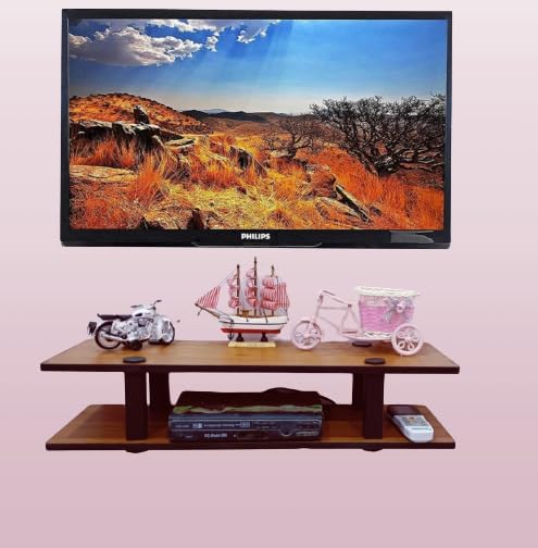 PNDG tv Setup Box Stand Wall Mount Wooden,tv Setup Box Stand Wall Mount ...