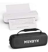 MUNBYN Portable Printer ITP01, Bluetooth Thermal Printer for Travel ...