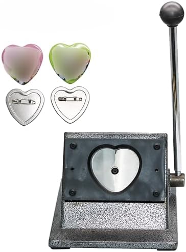 Amazon.com: Heart Button Cutter, Heart Shape Paper Hole Punch, Manual ...