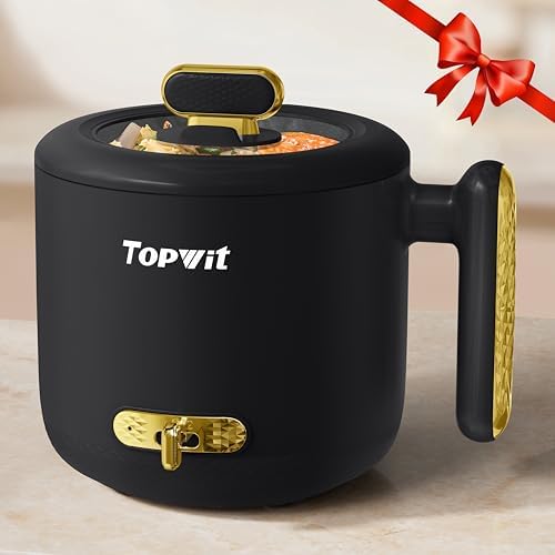 Amazon.com: Dezin Hot Pot Electric, 1.5L Portable Ramen Cooker with ...