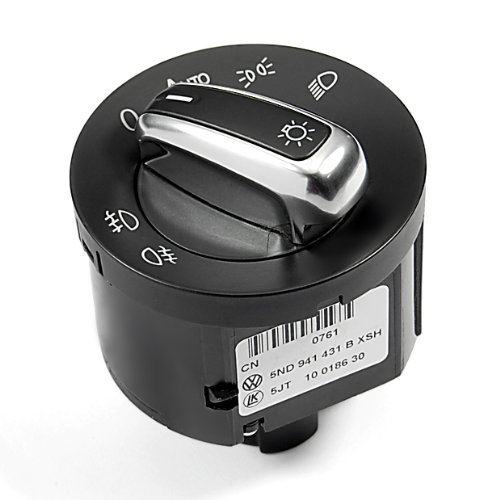 Amazon.com: Black Silver Headlight Switch Control For Volkswagen VW ...