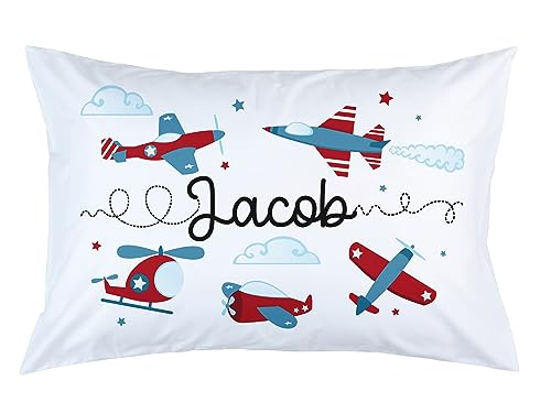 Amazon.com: Personalized Airplanes Pillowcase, Boys Pillow Case With ...