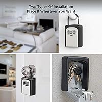 Amazon.com: Key Lock Box, Combination Lockbox with Code for House Key ...