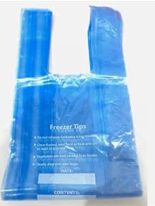 Food Storage Bags with Tie Handle, Medium, Pack of 50, Freezer Safe ...