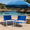 FORA Silla Plegable Reclinable para Playa – Estructura Metálica Blanca ...
