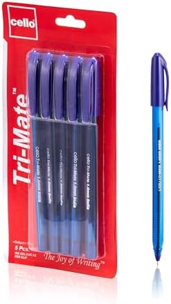 Cello Original Tri-Mate Triangular Barrel Ballpoint Pen Medium Point ...