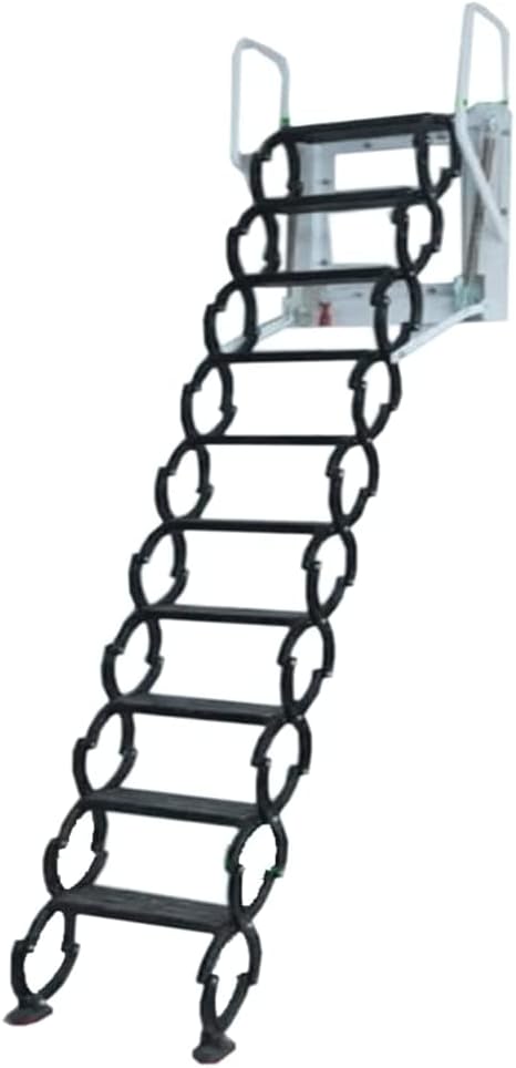 Amazon.com: Attic Telescopic Ladder Drop Down Attic Ladder Compact ...