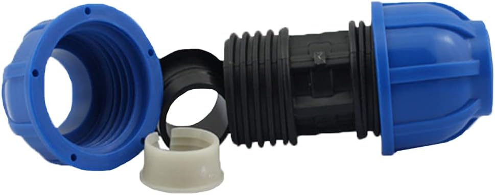 HAITAI 3Pcs PE Plastic 20mm to 20mm Straight Water Pipe Connector Pipe ...