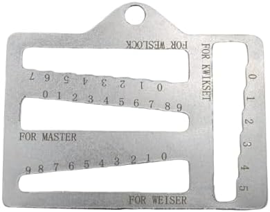Honkador Universal Key Gauge Tool Compatible with Kwikset, Weiser, and ...