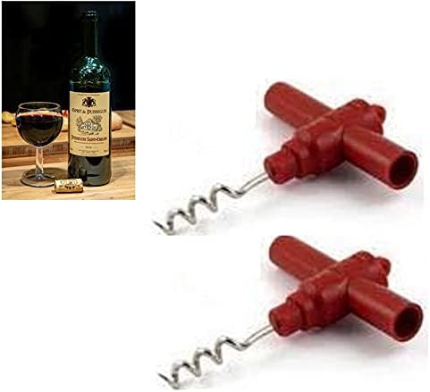 Manual Pocket Corkscrew for Wine Bottle – Plastic Portable Wine Opener ...