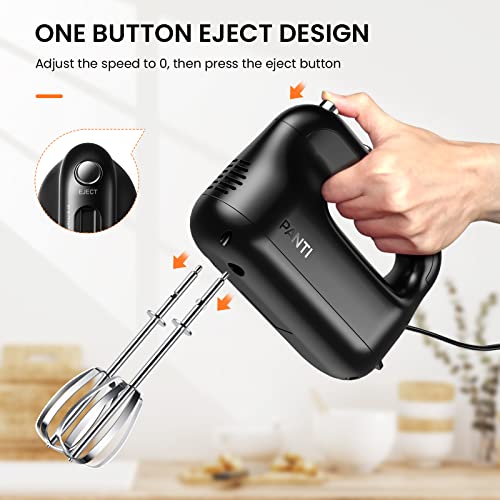 Buy Hand Mixer Electric, PANTI Kitchen Handheld Small Mixer with ...