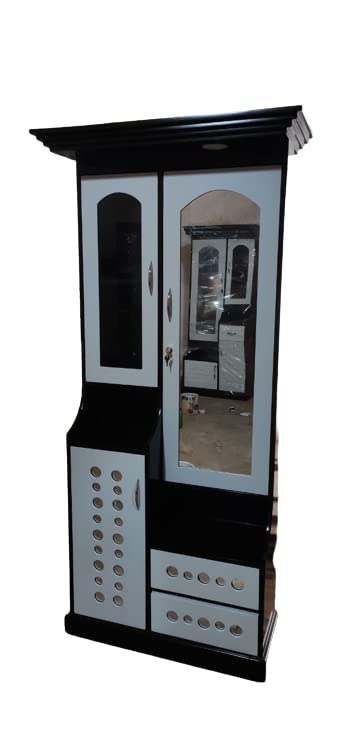 Furniture Mahal Dressing Table (Finish Color - White and Black ...