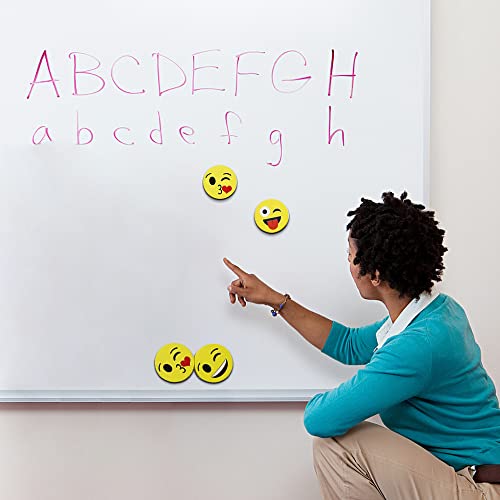Snapklik.com : Magnetic Smiley Face Circular Whiteboard Eraser / 4 Pack ...