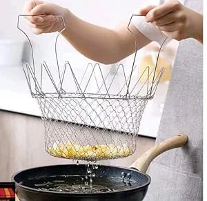 12 in 1 Chef Cooking Net Basket for Deep Fry, Boiling, Steam | Deep ...