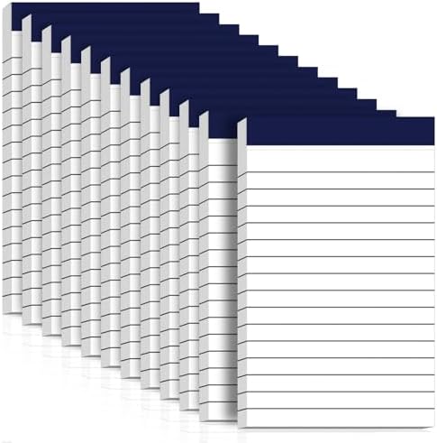 12 Pack Note Pads A7 Small White Writing Paper Memo Pads Refills Easy ...