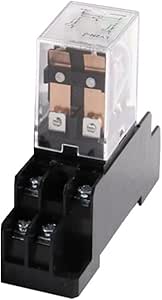 Amazon.com: BEOTTO 1Set DC 12V 24V 36V 48V 110V 220V Coil Power Relay LY2NJ DPDT 8 Pin HH62P JQX ...