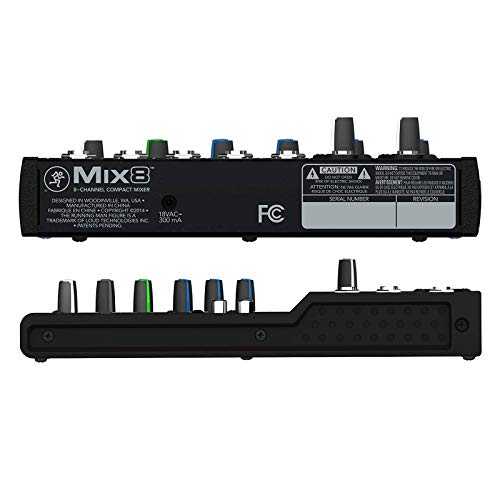 Snapklik.com : Mackie Mix8 8-Channel Compact Mixer
