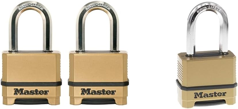Master Lock 2 Pack & 1 Pack Heavy Duty Weatherproof Combination Locks ...