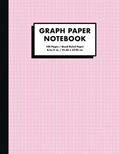 Amazon.com: Graph Paper Notebook: 100 Sheets of Quad Ruled Paper ...