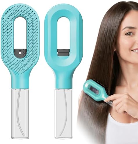 Amazon.com : Detangling Brush with Water Spray for Curly Hair, 2-in-1 ...