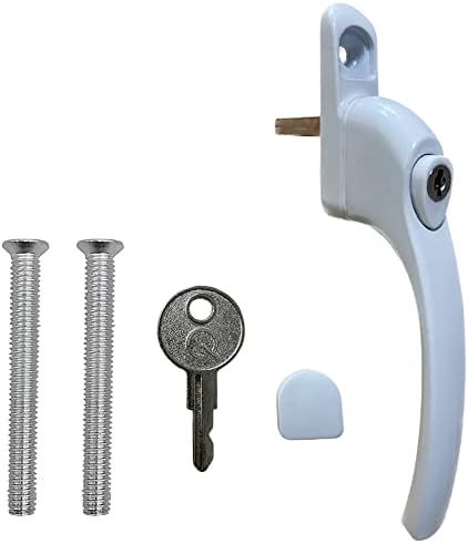 uPVC Universal Window Handle Inline Locking Espag Double Glazing White ...