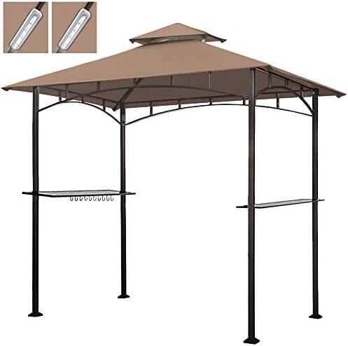 Amazon.com : KEYMAYA 8x5 Grill Gazebo Shelter for Patio and Outdoor ...