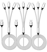 Amazon.com: Multi Charging Cable, Multi USB Cable Nylon Braided 3 in 1 ...