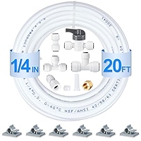 Refrigerator Water Line Kit Food Grade Ice Maker Water Line Kit - 25FT ...