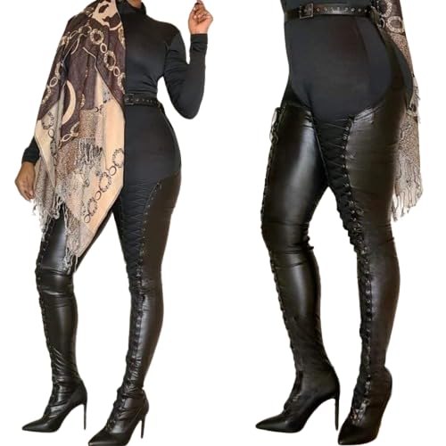 Amazon.com: Super Stretch Lace Up Heel Chap 2 (7) : Clothing, Shoes ...