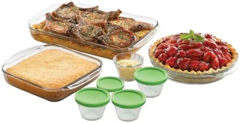 Amazon.com: Pyrex Easy Grab 5-Piece Glass Bakeware Set: Bake And Serve ...