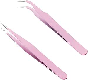 Amazon.com: 2Pcs Makeup Tweezer Thickened Wide Application Creative ...