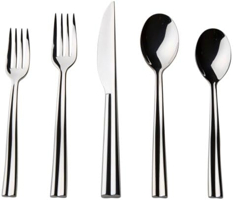 Amazon.com | Nambe Mezzo 5-Piece Stainless Steel Place Setting, Service ...