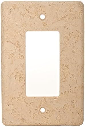 Stonique® Simulated Stone Switch Plate - Decora (GFI) (Mocha, 3-3/8 ...