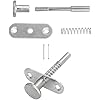 DGHAOP 2pcs Stainless Steel Spring-Loaded Plunger Latches Flat Pin ...