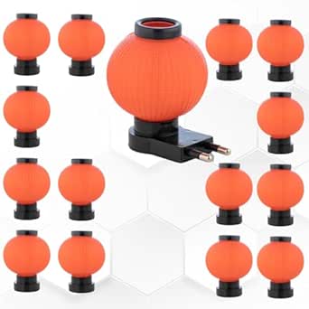 Buy Hi-Plasst Red LED Night Light with Plug – Compact 0 Watt Bulb Lamp ...