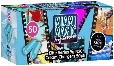Amazon.com: Miami Magic N2O Cartridges for Whipped Cream Charger, High ...