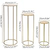 Amazon.com: Kathring 3 Pieces Gold Round Flower Stand, 39 Inch Tall ...